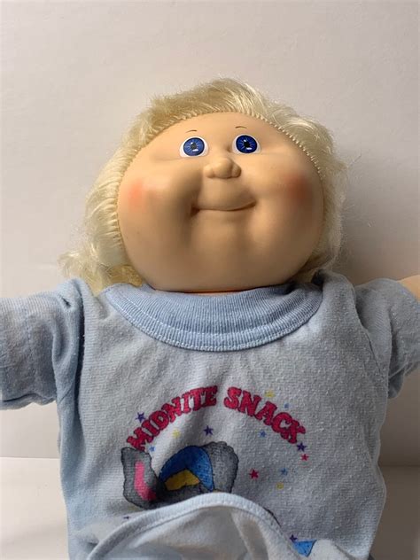 Cabbage Patch Doll Blond Hair Blue Eyes 16 Tall 1983 Stuffed Toy Doll