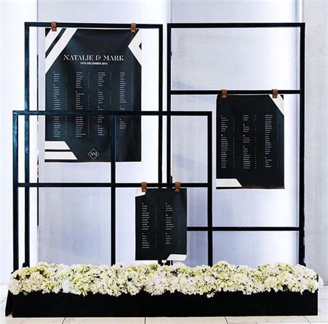 25 Modern And Creative Seating Chart Ideas Weddingomania