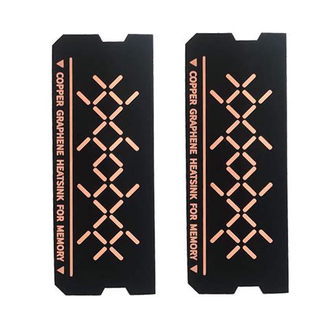 fankhu 2pcs thermal pad copper foil design heat dissipation pad