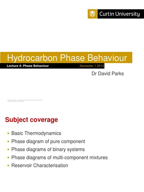 Lecture 4 Phase Behaviour Pdf Phase Matter Phase Rule