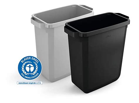 Durable Eco 60l Waste Bin Grey Strong Rectangular Recycling Bin Durabin