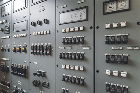Industrial Control Panel Switches Meters Circuit Breakers Gauges