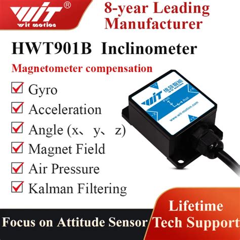 military grade hwt901b 9 axis gyroscope angle xy 0 05° accuracy