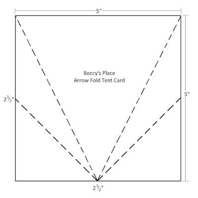 Beccys Place Tutorial Arrow Fold Tent Cards