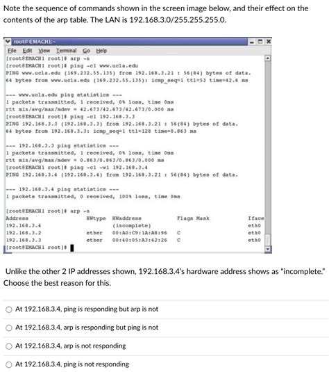 Solved Given The Same Ifconfig Output As In The Previous