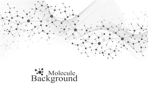 큰 게놈 데이터 시각화 Dna 나선 Dna 가닥 Dna 테스트 분자 또는 원자 뉴런 추상 구조 프리미엄 벡터