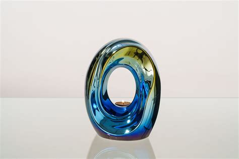 Artisan Cremation Urn For Ashes The Passage Medium Urn Shiny Yel