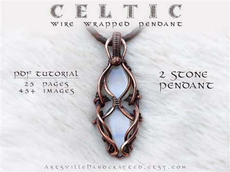 Celtic Pendant Wire Wrap Tutorial For Beginners Wire Etsy
