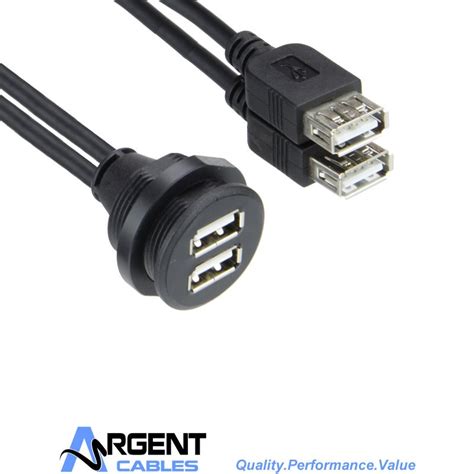 Panel Insert For Dual Usb Cables