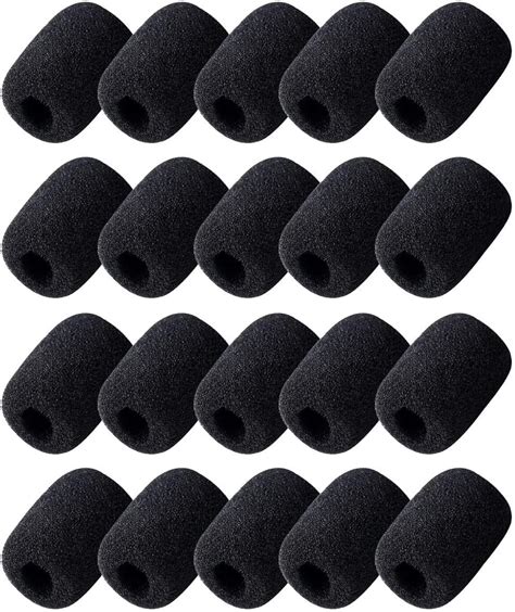 Reqag 20pcs Mousse Micro Casque Bonette Microphone Bonnette Micro Pour La Salle De Classe La