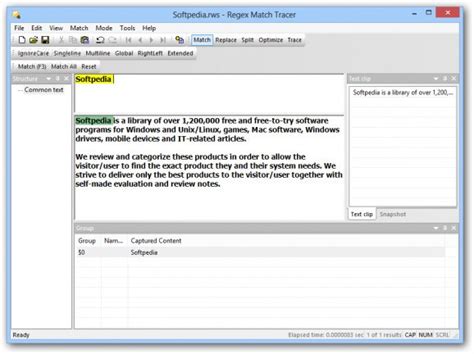 Regex Match Tracer Download Softpedia