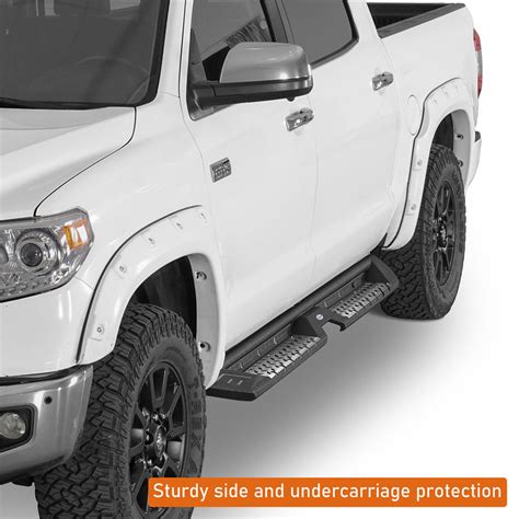 Hooke Road Side Steps Running Boards 2007 2021 Toyota Tundra Crewmax