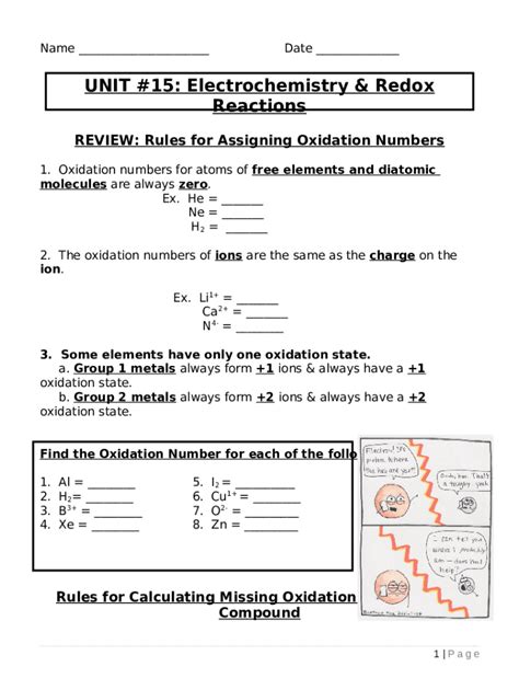 Rules For Assigning Oxidation Numbers Doc Template Pdffiller