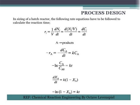 Design Of Stirred Batch Reactor