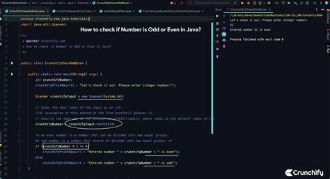 How To Check If Number Is Odd Or Even In Java Crunchify
