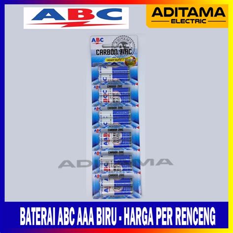 Jual Baterai Abc Biru Aaa A Abc Battery Biru Aaa Per Renceng Isi Pcs Shopee Indonesia