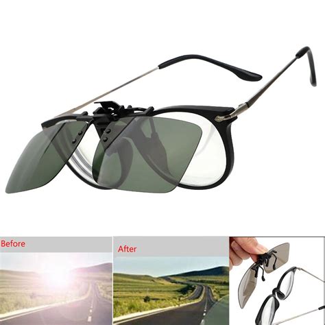 Car Driver Goggles Clip On Sunglasses Driving Nigh Vicedeal