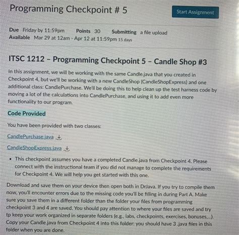 solved itsc 1212 programming checkpoint 5 i really need