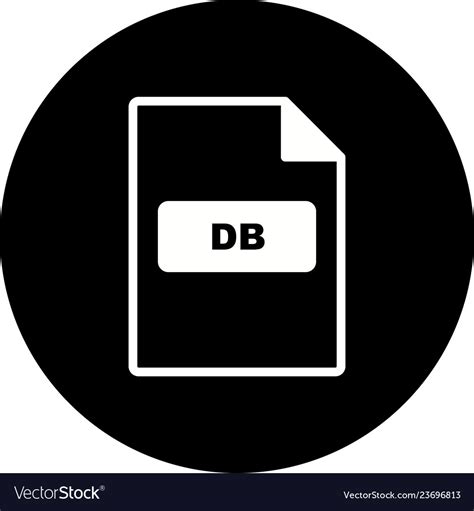 Db Icon Royalty Free Vector Image Vectorstock