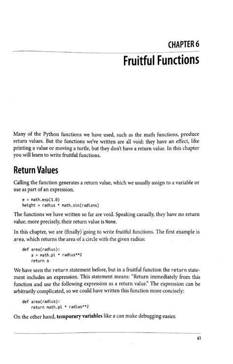 Problem Solving And Python Programming Chapter Fruitful Functions Many Of The Python Functions