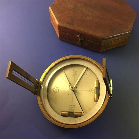 Antique Surveying Pocket Compass Made By W And L E Gurley Troy New York
