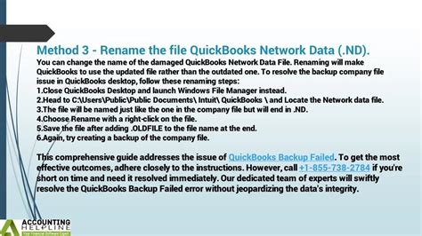 Ppt Heres Some Easy Methods To Fix Quickbooks Backup Failed Issue Powerpoint Presentation