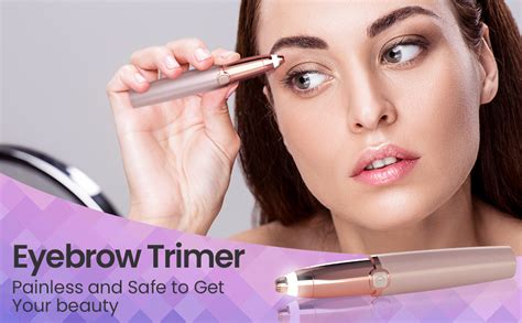 Eyebrow Trimmer For Women Rechargeable Electric Eyebrow Hair Remover