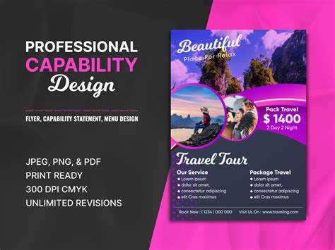 A Professional Capability Statement Or Flyer Design For Your Business