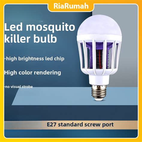Physical Mosquito Control Led Bulb E27 Socket For Effective Home Insect Elimination Home