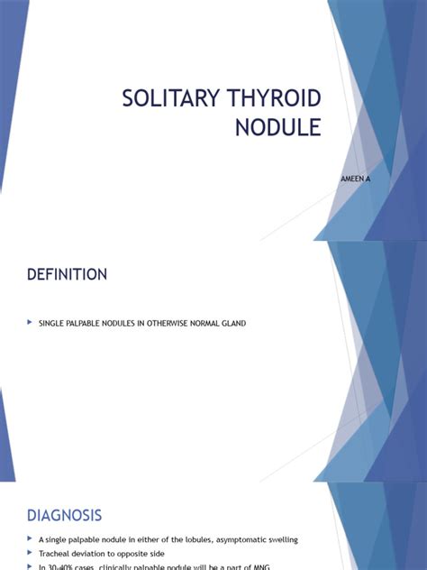Solitary Thyroid Nodule Pdf Thyroid Human Head And Neck