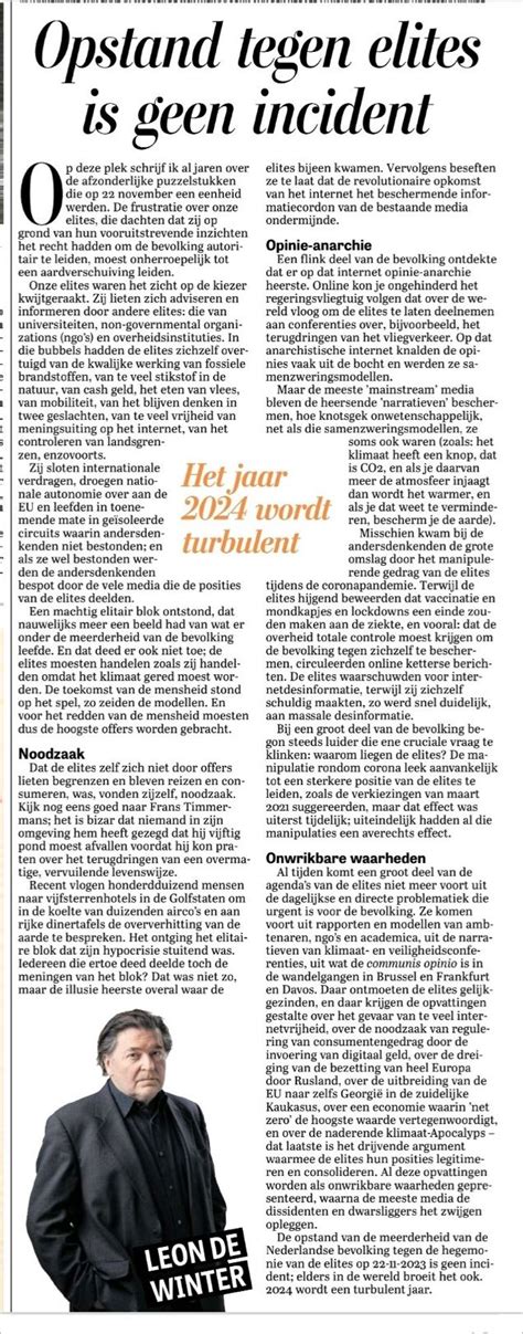 Dick Boekee Op Linkedin Het Jaar 2024 Wordt Turbulent