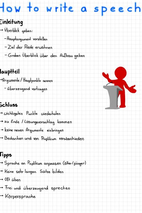 Wie Du Eine Rede Für Die Schule Schreibst Tipps Und Beispiele Deutsch