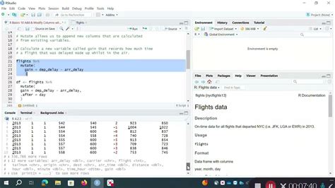 R Basics 10 Add And Modify Columns Using Mutate Youtube