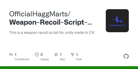 Github Officialhaggmartsweapon Recoil Script Unity This Is A Weapon