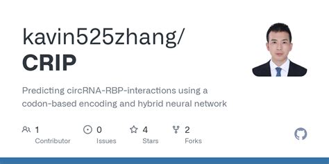 Github Kavin525zhangcrip Predicting Circrna Rbp Interactions Using A Codon Based Encoding