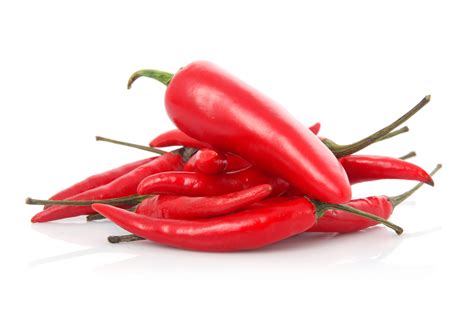 Verduras De Chile Rojo Aisladas Foto Premium