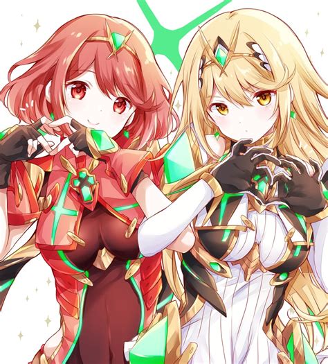 Pyra Mythra And Mythra Xenoblade Chronicles And More Drawn By Ui Frara Danbooru