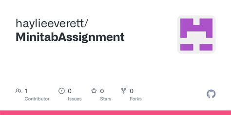 Github Haylieeverettminitabassignment