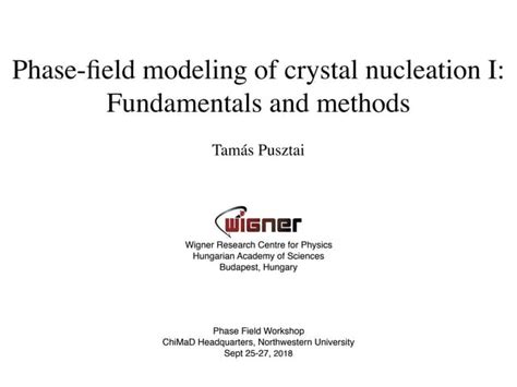 Phase Field Modeling Of Crystal Nucleation I Fundamentals And Methods Pdf