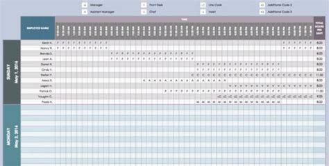 Call Center Schedule Template Excel