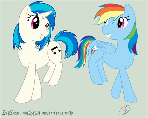 Vinyl Scratch And Rainbow Dash By Zaksaturday2468 On Deviantart