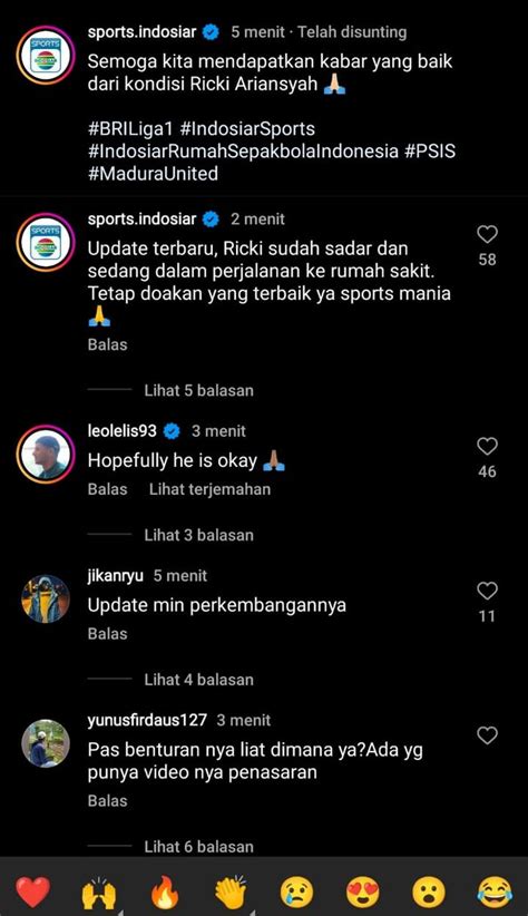 Update Ricki Ariansyah Sudah Sadar Saat Perjalanan Ke Rumah Sakit Madura United Kunci