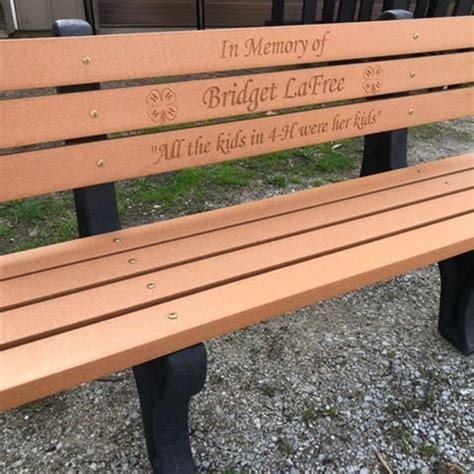 Memorial Bench Plaque Etsy