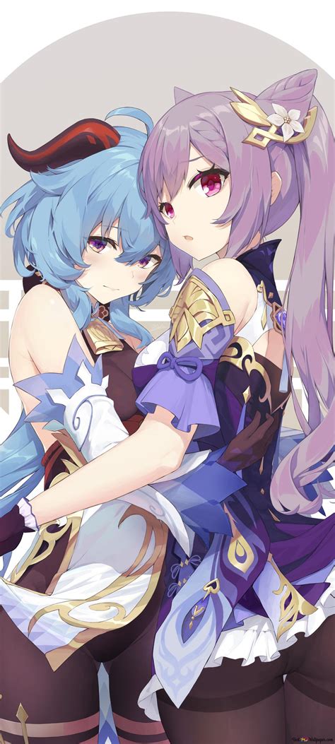 Hot Beautiful Keqing Ganyu Sexy Ass Genshin Impact K Wallpaper Download