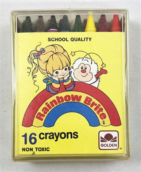 Rainbow Brite 16 Crayons Boxed Boite De 16 Crayons Golden 1984