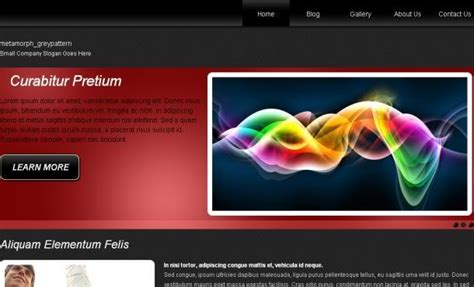 Gray Pattern Css Jquery Website Template