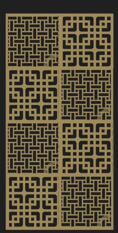 Cnc Square With Line Partition Jali Svg Dxf File Makerbhawan