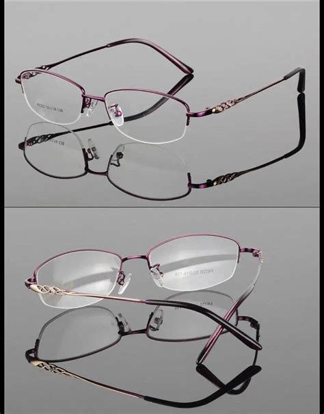 Womens Half Frame Eyeglasses Fuzweb