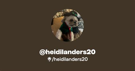 Heidilanders20 Instagram Facebook Tiktok Linktree
