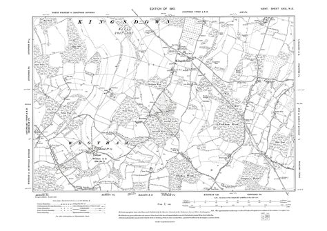 Kingsdown Old Map Kent 1910 29ne Old Map Downloads